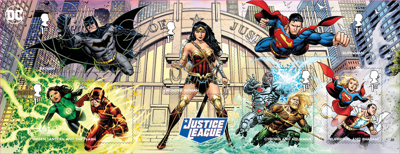 Batman, The Joker and Wonder Woman feature in new DC Comics-inspired stamps