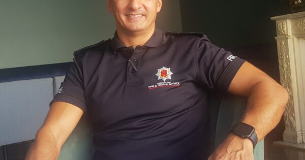 Footballer who became a firefighter, Colin Ramirez part of the Rock’s ...