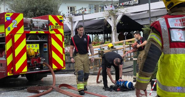Oil fire sets Ocean Village restaurant ablaze