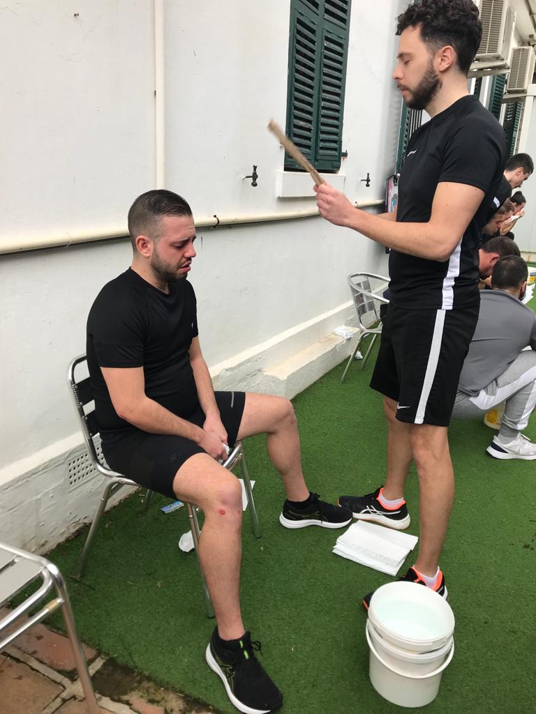 Police recruits get a taste of pepper spray during training