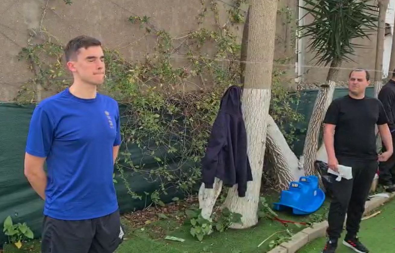 Police recruits get a taste of pepper spray during training