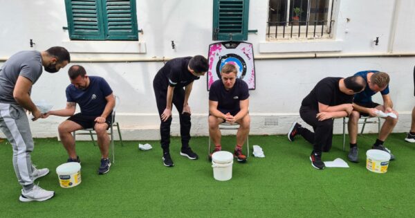 Police recruits get a taste of pepper spray during training