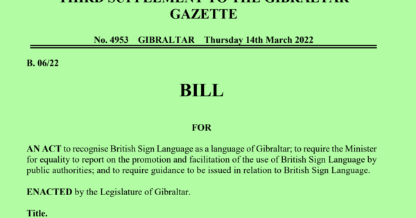Govt publishes Bill recognising British Sign Language as official language