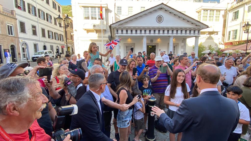 As Royals land in Gibraltar, a message from the Queen