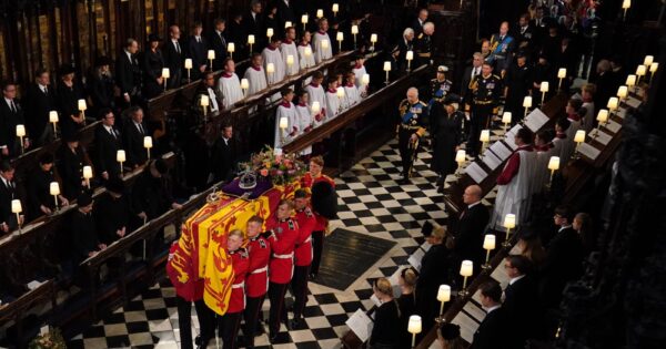 Queen laid to rest in Windsor after emotional public farewell