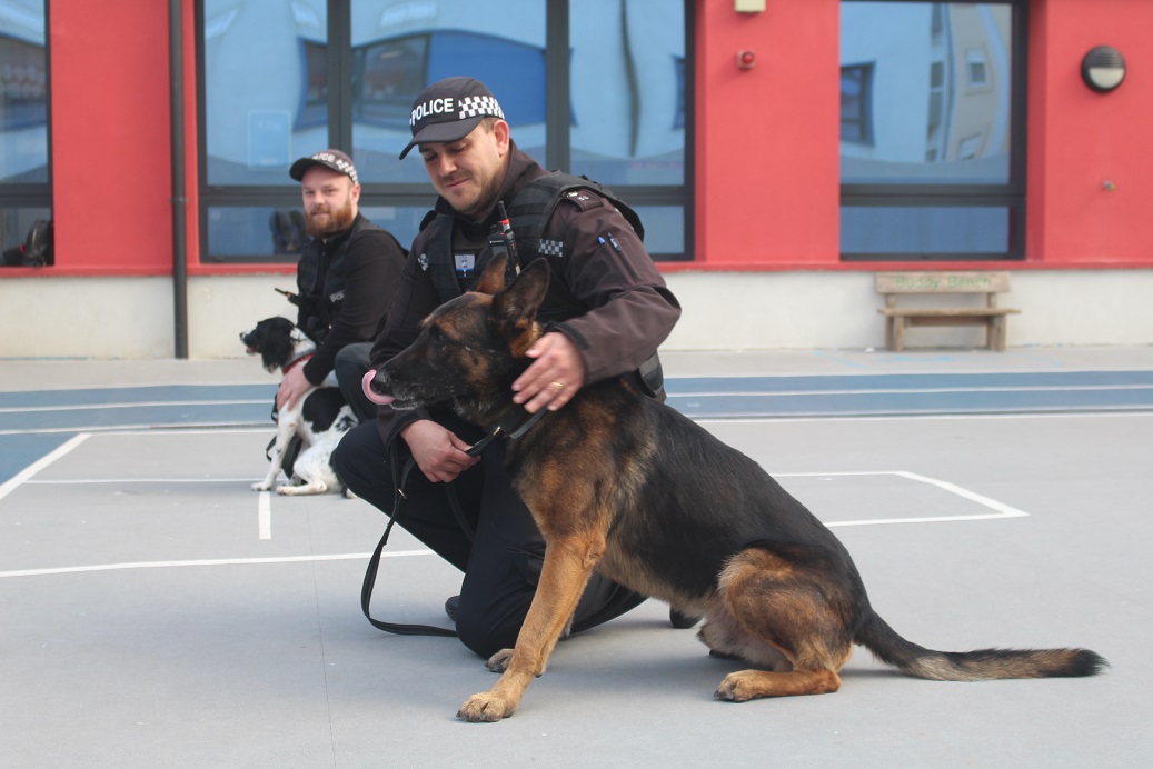 Gibraltar Defence Police visit St Anne’s upper primary school
