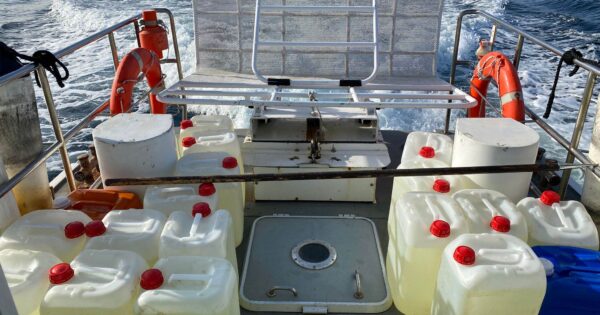 35 fuel containers recovered at sea