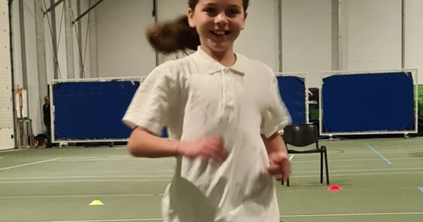 Katie, 8, passes RGP fitness test