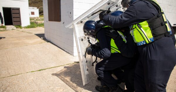 ‘Public Order’ training for police recruits