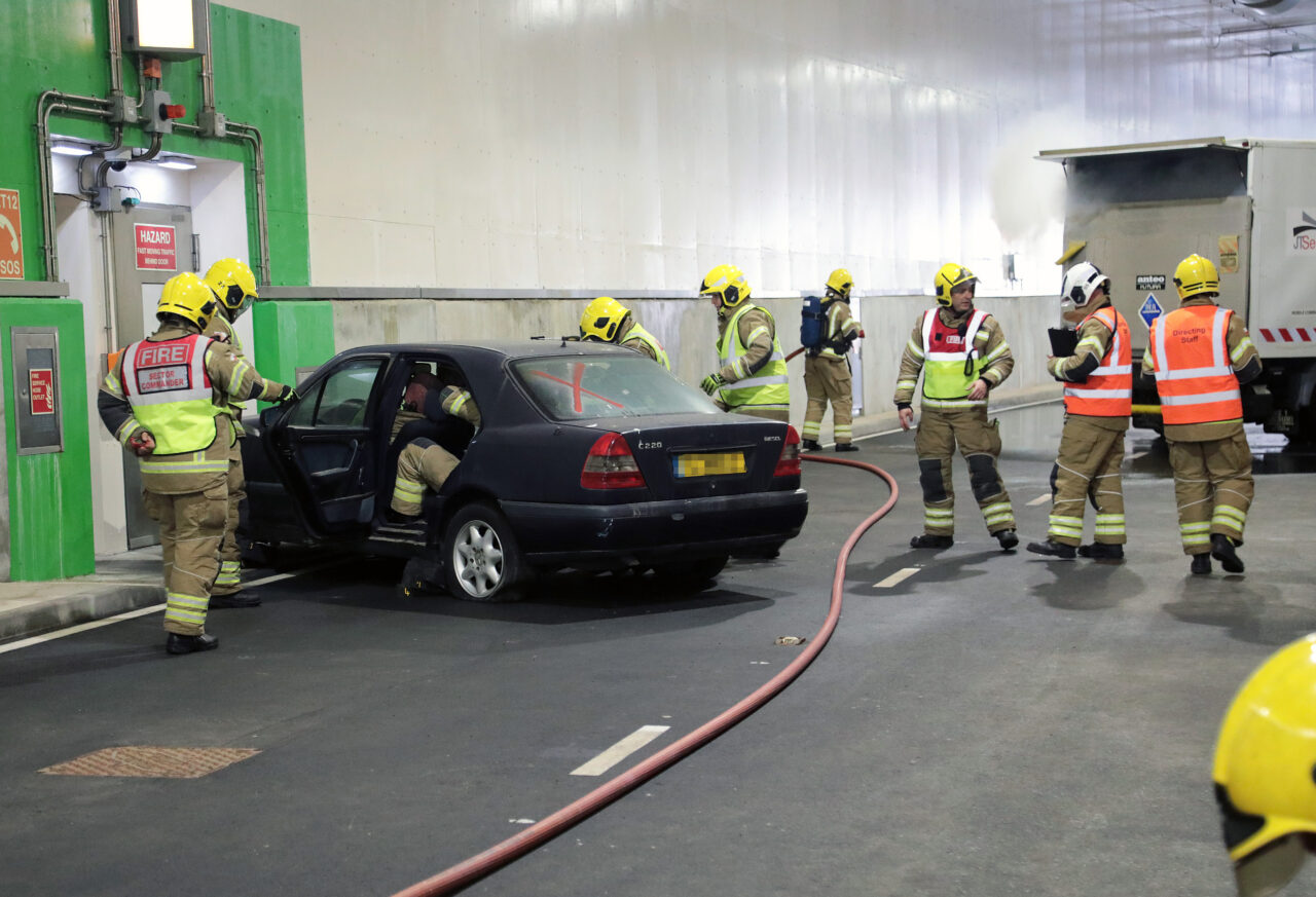 Emergency services test response to tunnel incident ahead of Friday opening