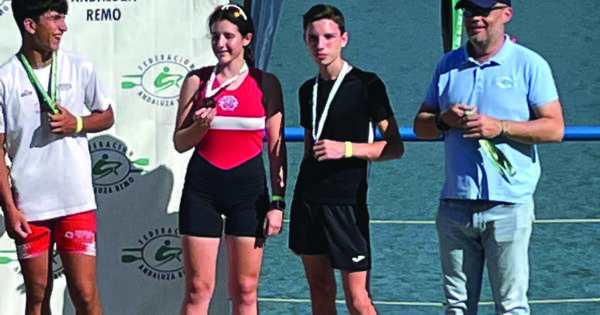 Calpe Rowing Club medals at copa de Andalucia in Seville