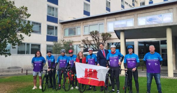 Local cyclists set off on Pamplona to Gib charity ride