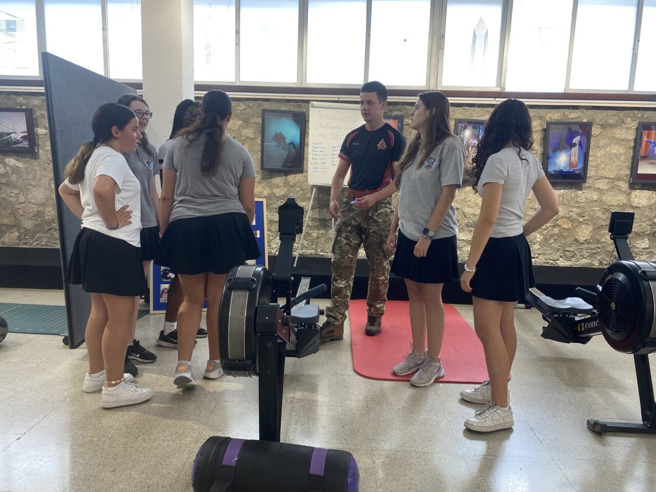 Students enjoy interactive RG military exhibition