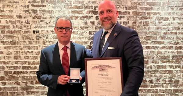 Four years later, David Liston finally receives his Gibraltar Medallion ...