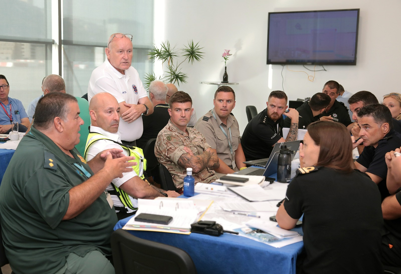 Tabletop exercise tests Gib’s readiness for air emergency