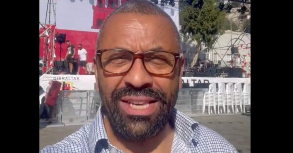 Cleverly sends National Day message to Gib from Casemates