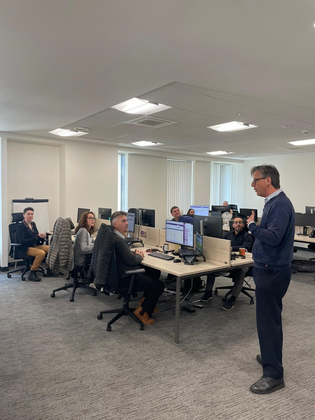 Feetham visits Transact Payments Ltd office