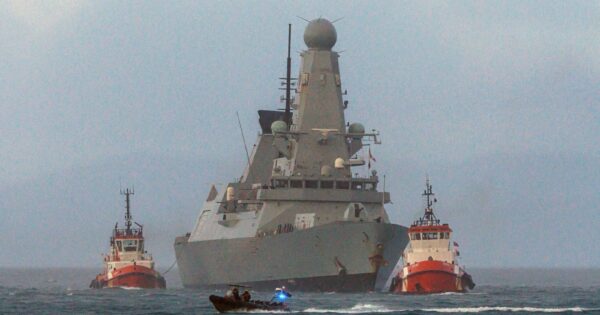 HMS Diamond docks in Gibraltar after ‘high threat’ deployment to Red Sea