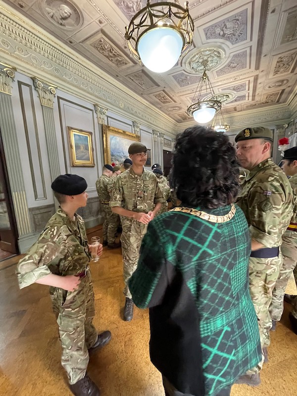 Mayor hosts Greater Manchester Army Cadet Force