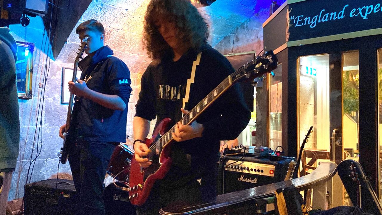 Interference set for two rock gigs