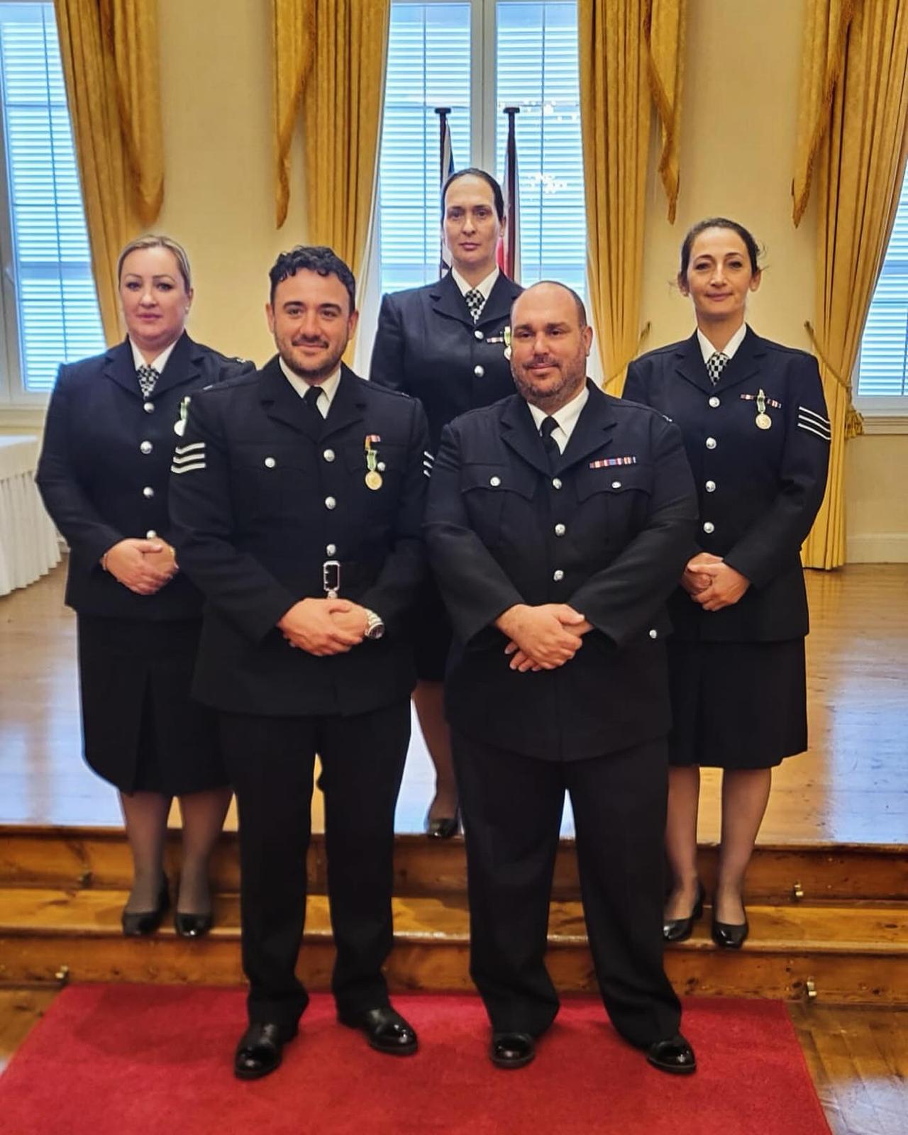 Long service medals presented to RGP officers