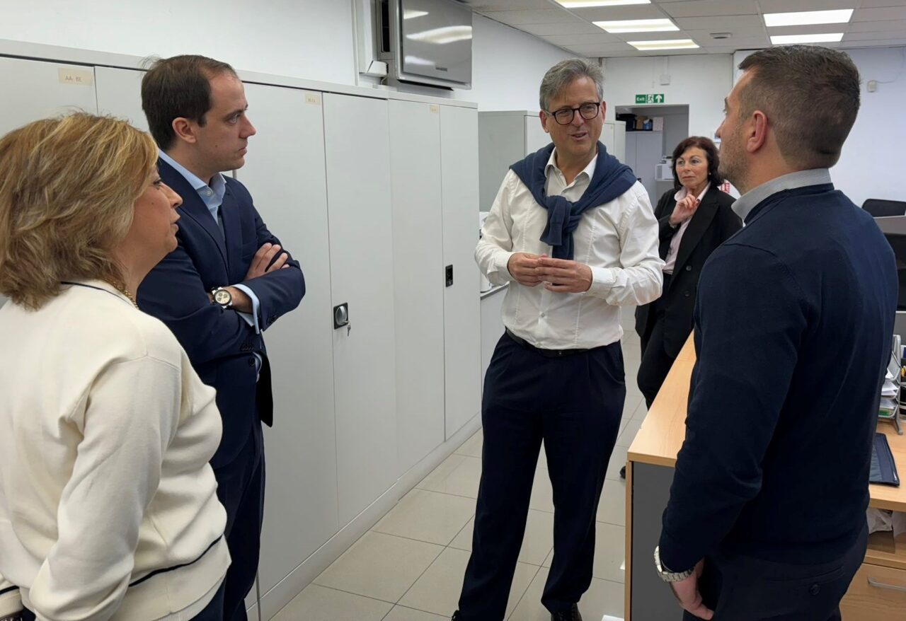 Feetham visits Capurro Insurance