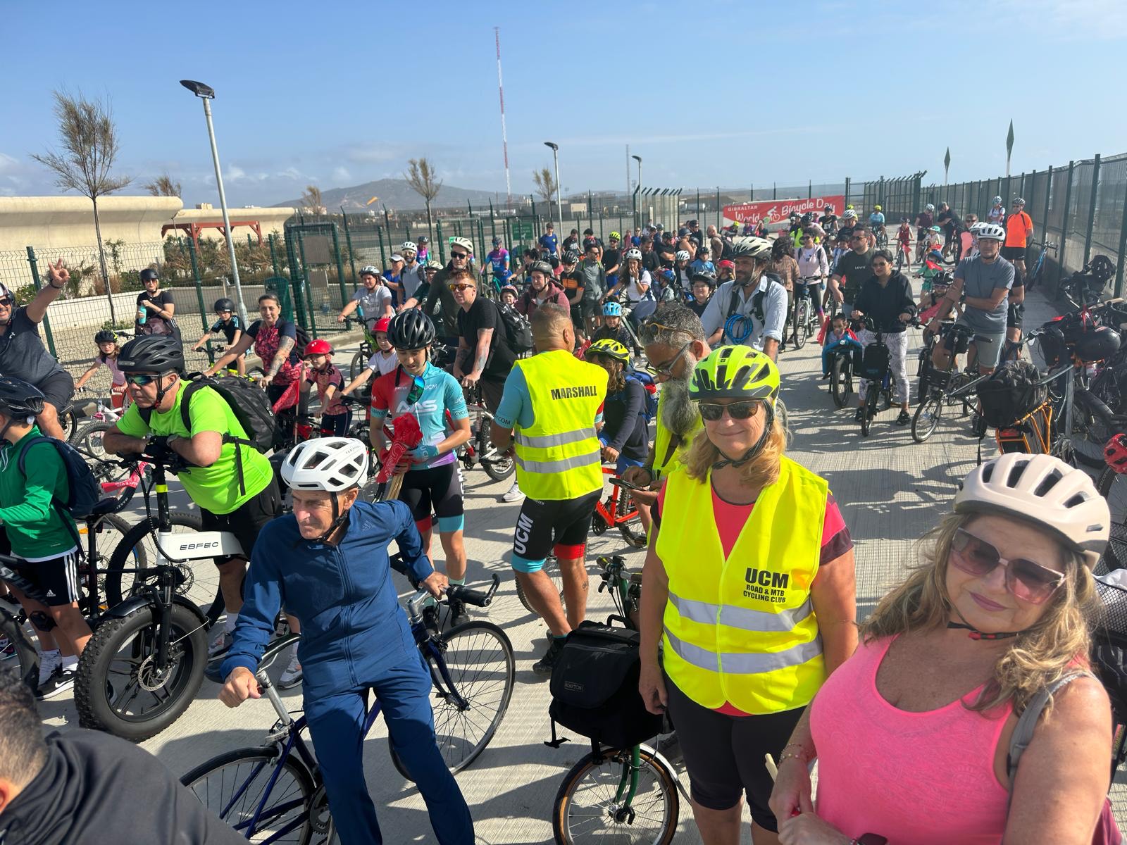 Over 200 cycle around the Rock to mark World Bicycle Day