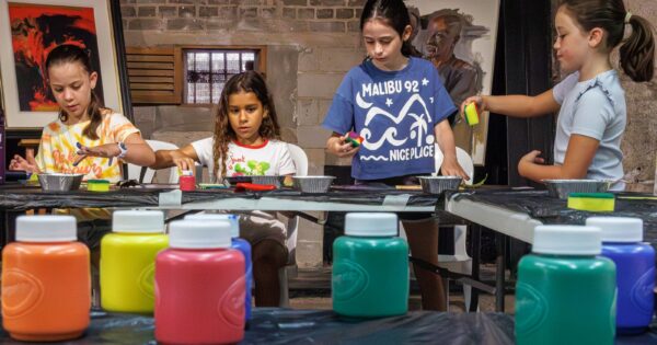 GCS hosts fun printmaking workshop at GEMA Gallery