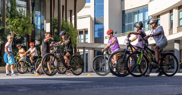 Youngsters learn to cycle in Pedal Ready course
