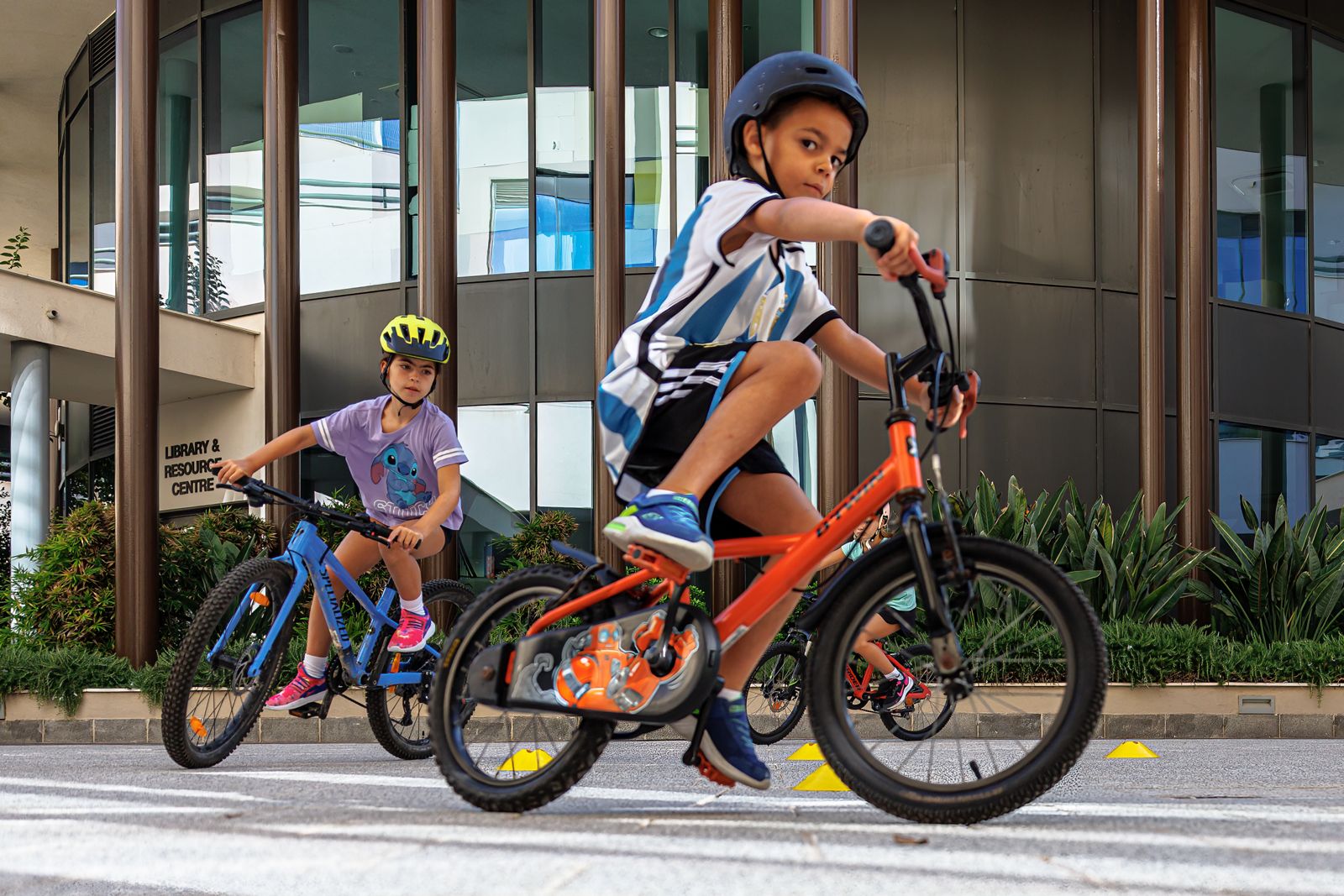 Youngsters learn to cycle in Pedal Ready course