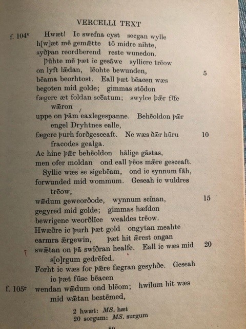 The Dream of the Rood. Part 1