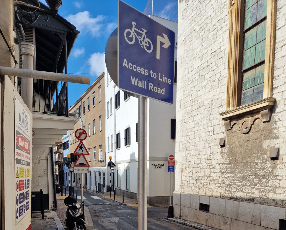 New cycle access via George's Lane to Line Wall Road