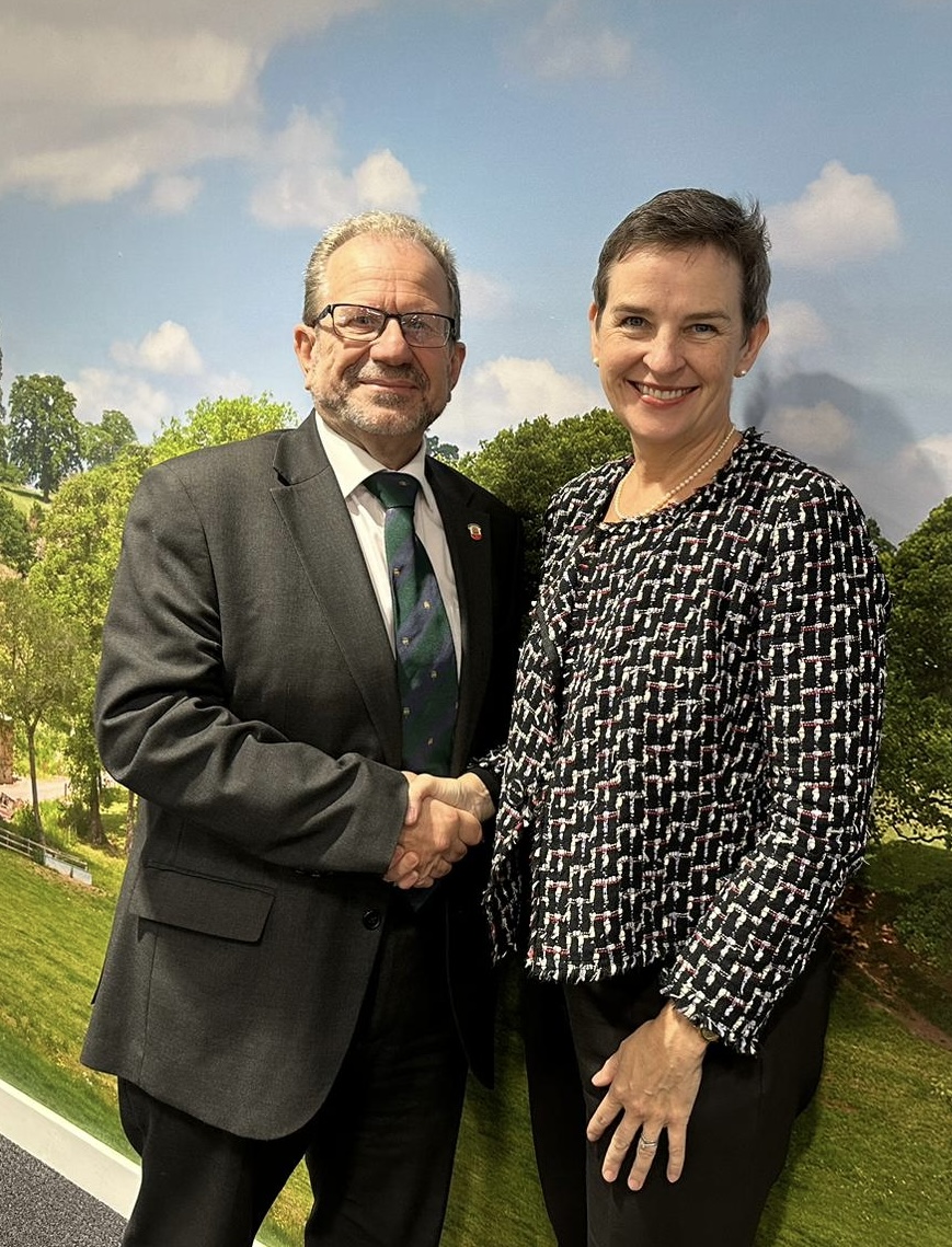 Cortes attends key talks on education and environmental initiatives in ...