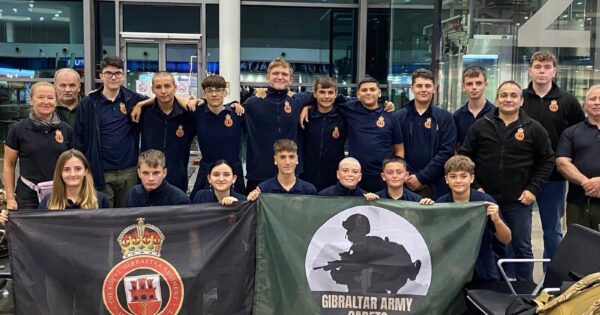 Royal Gibraltar Regiment Army cadets in Manchester for annual camp
