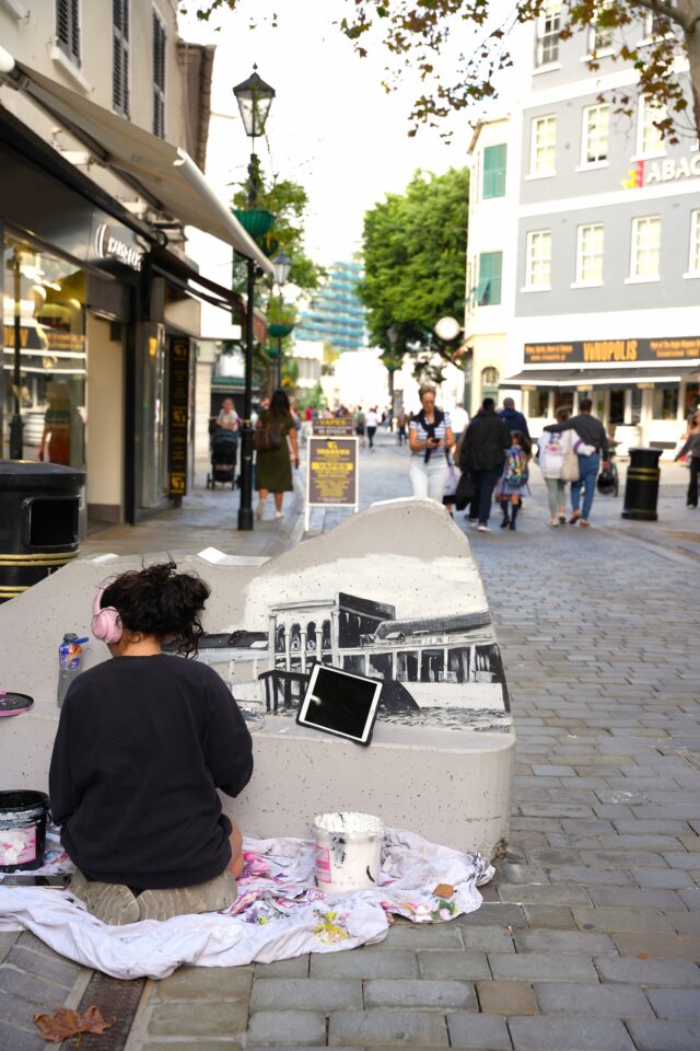 Second phase of Main Street barrier art project commences