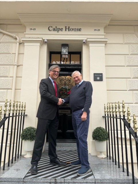 Feetham visits the UK for high-level meetings and events