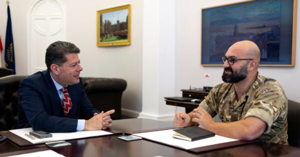 CM meets new RG Commanding Officer