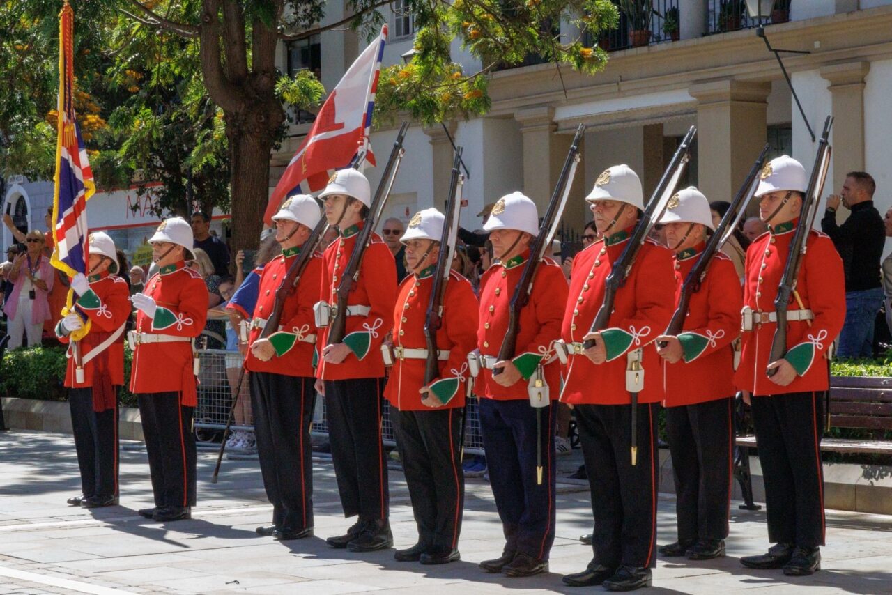 Gib marks VE Day with Changing of the Guard and historic re-enactments