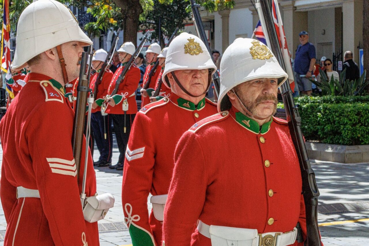 Gib marks VE Day with Changing of the Guard and historic re-enactments