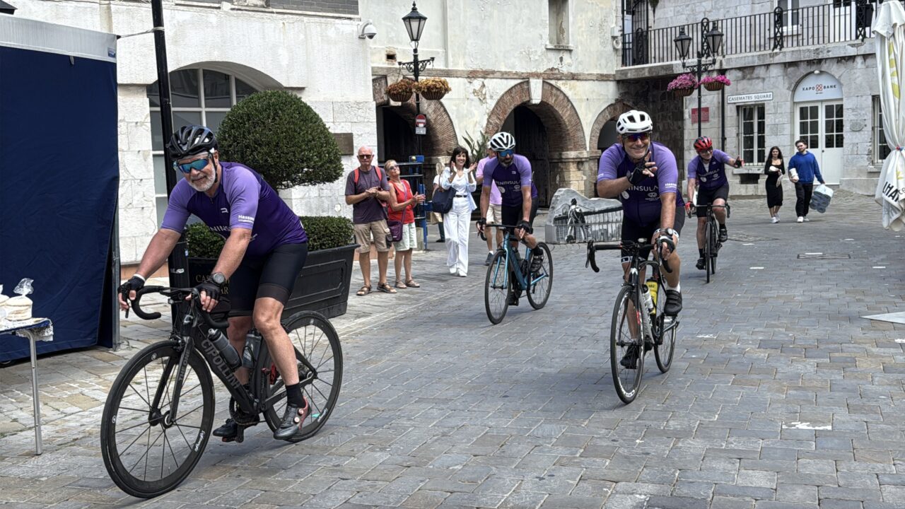 Emotional homecoming for Lourdes to Gib cyclists after gruelling 1 ...