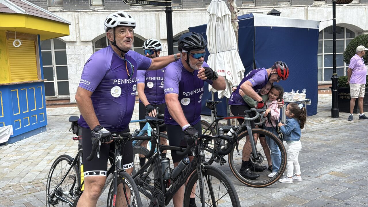 Emotional homecoming for Lourdes to Gib cyclists after gruelling 1 ...