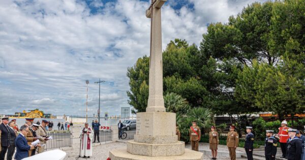 Solemn ceremony at Cross of Sacrifice marks 80 years since VE Day