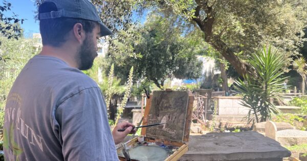 Artists paint Witham’s cemetery in day-long Heritage Trust competition