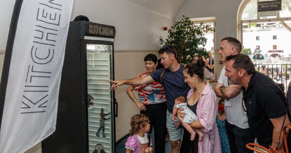 Anonymous artist NOAP launches in Kitchen fridge