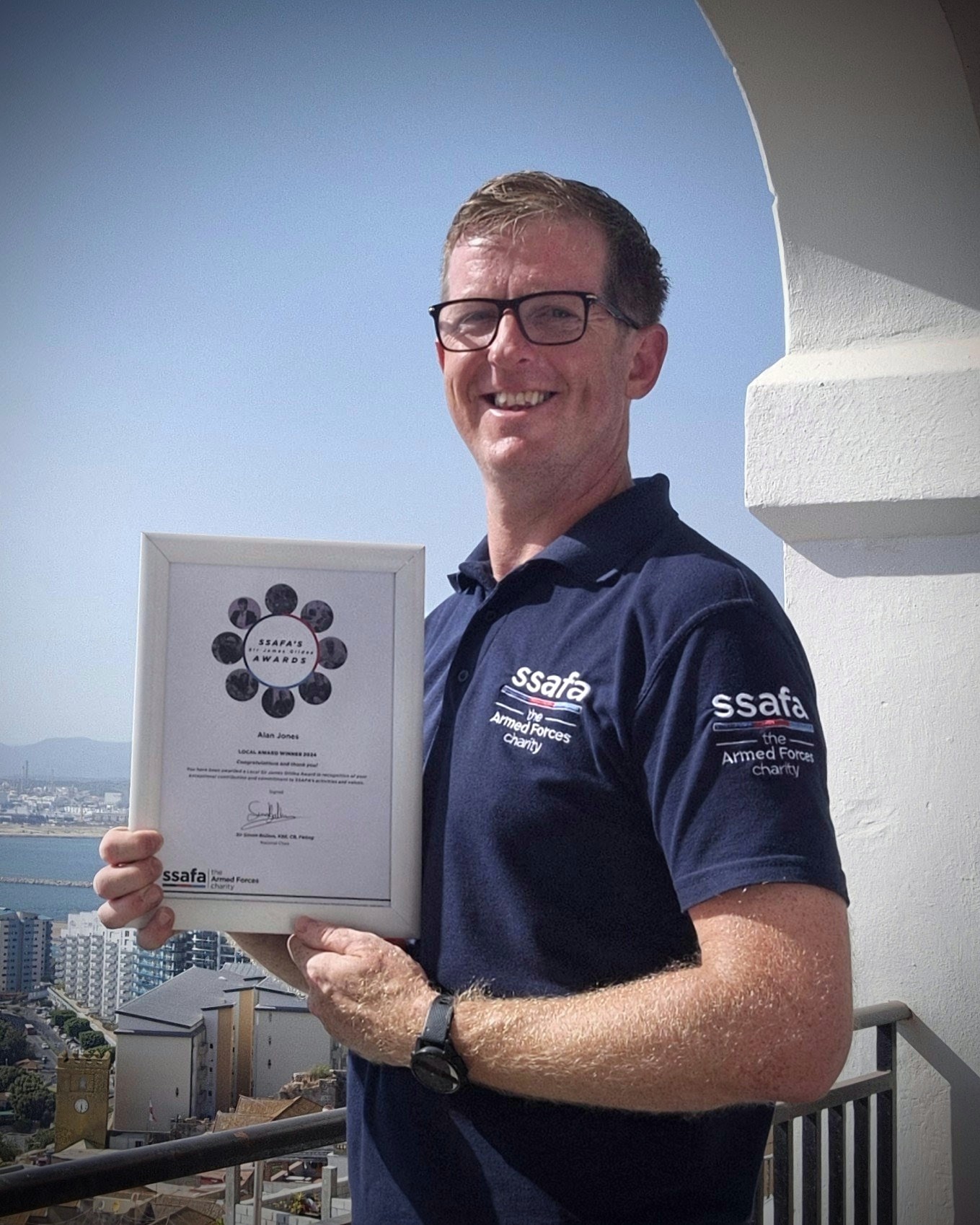 SSAFA Gibraltar chairman recognised with Sir James Gildea Award