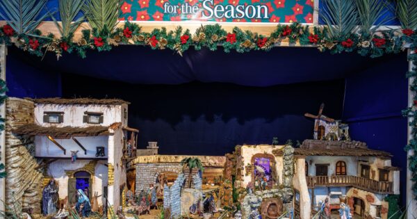 Christmas crib goes on display at John Mackintosh Hall