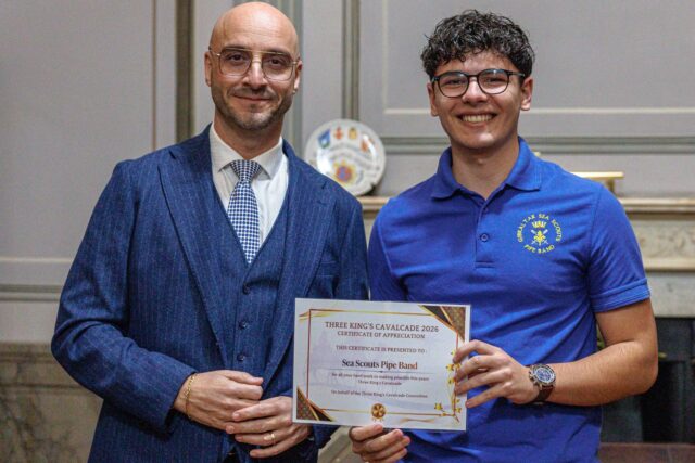 Certificates presented to Cavalcade participants