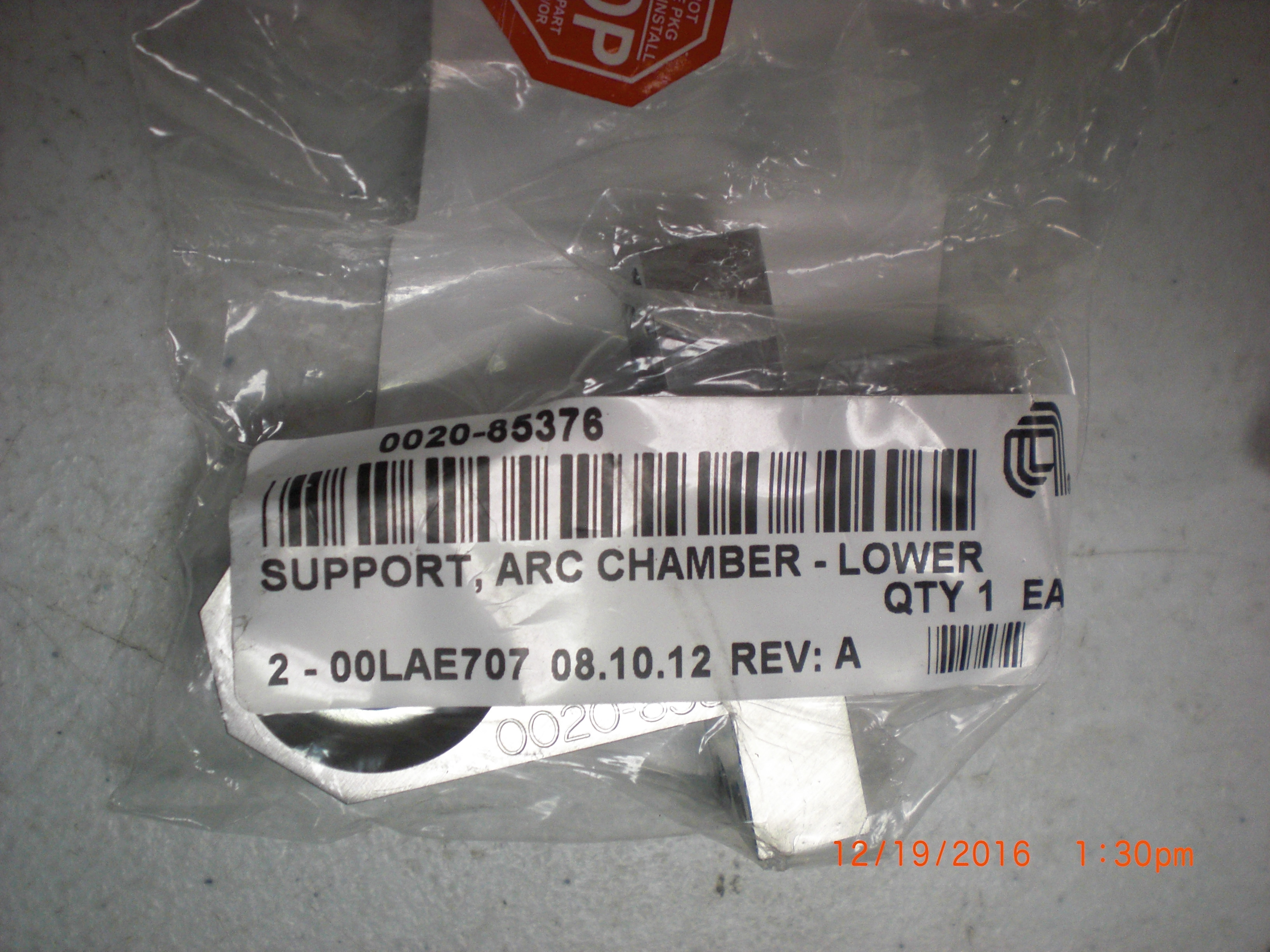 OEM Part (AMAT) 0020-85376 SUPPORT, ARC CHAMBER - LOWER | eBay