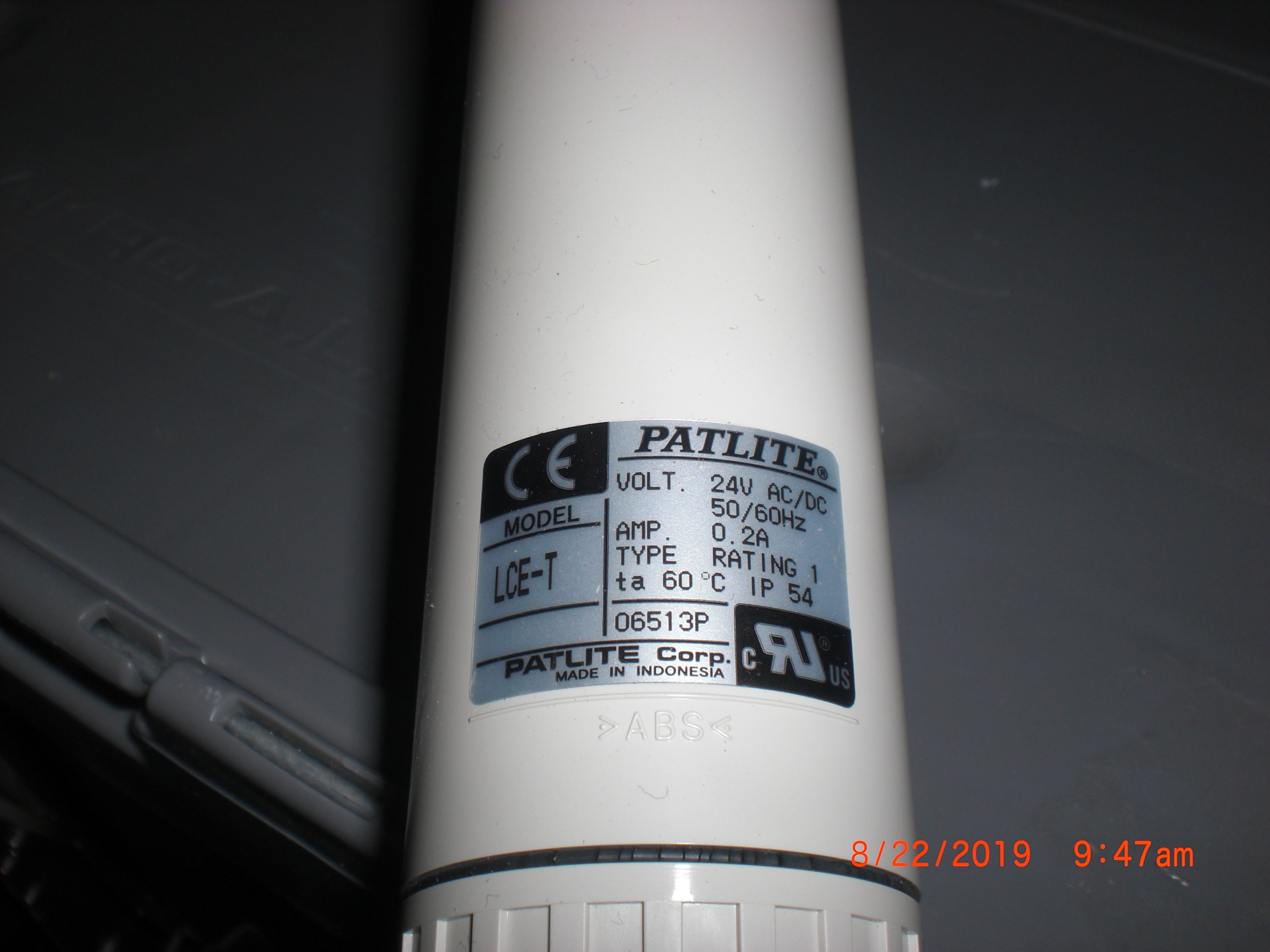 Lamp PATLITE LCT-1 (AMAT) 0090-36425 LT TOWER ASSY, R-Y-G-B, INCAND ...