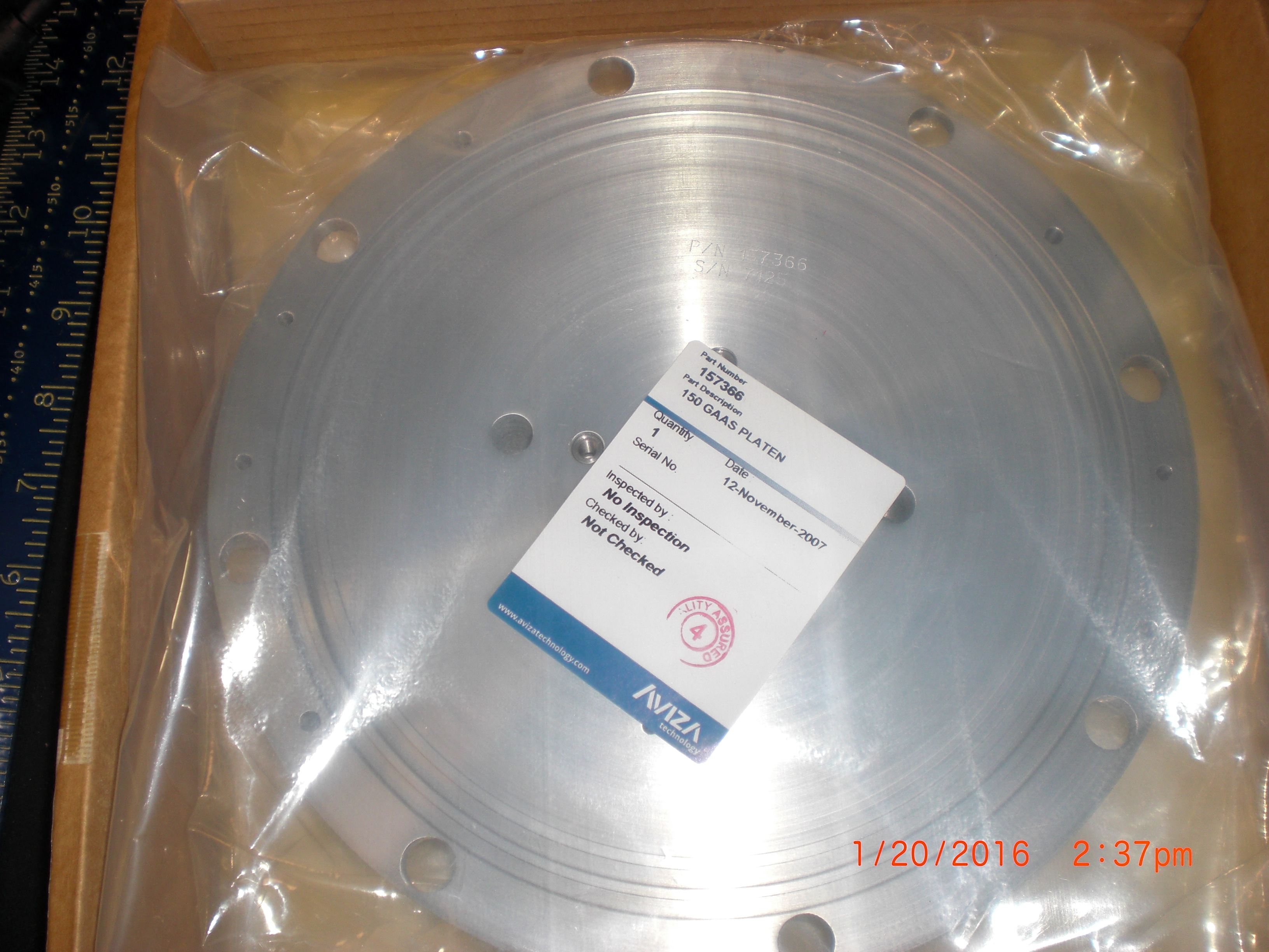 OEM Part AVIZA TECHNOLOGY 157366 150mm GaAs Platen | eBay